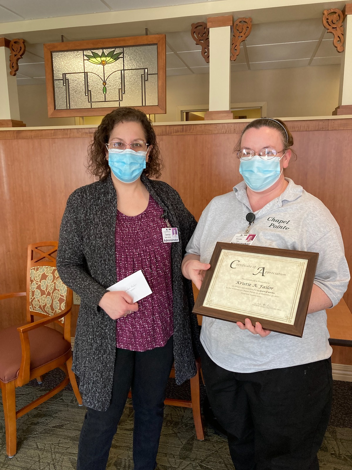 Honoring Milestone Years of Service - News & Events | Chapel Pointe